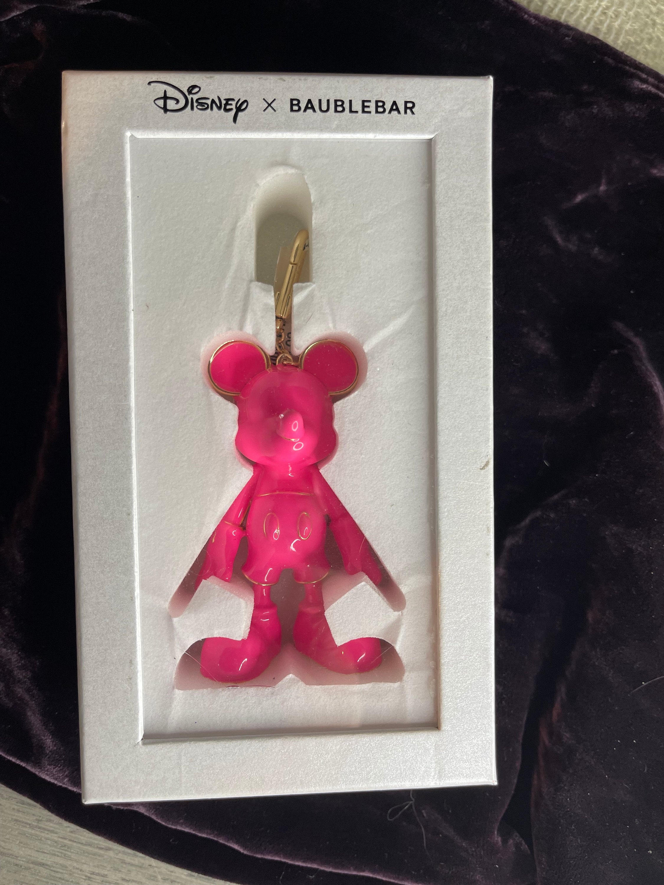 BAUBLEBAR DISNEY Mickey Mouse Hot Pink Bag Charm This Beautifully ...