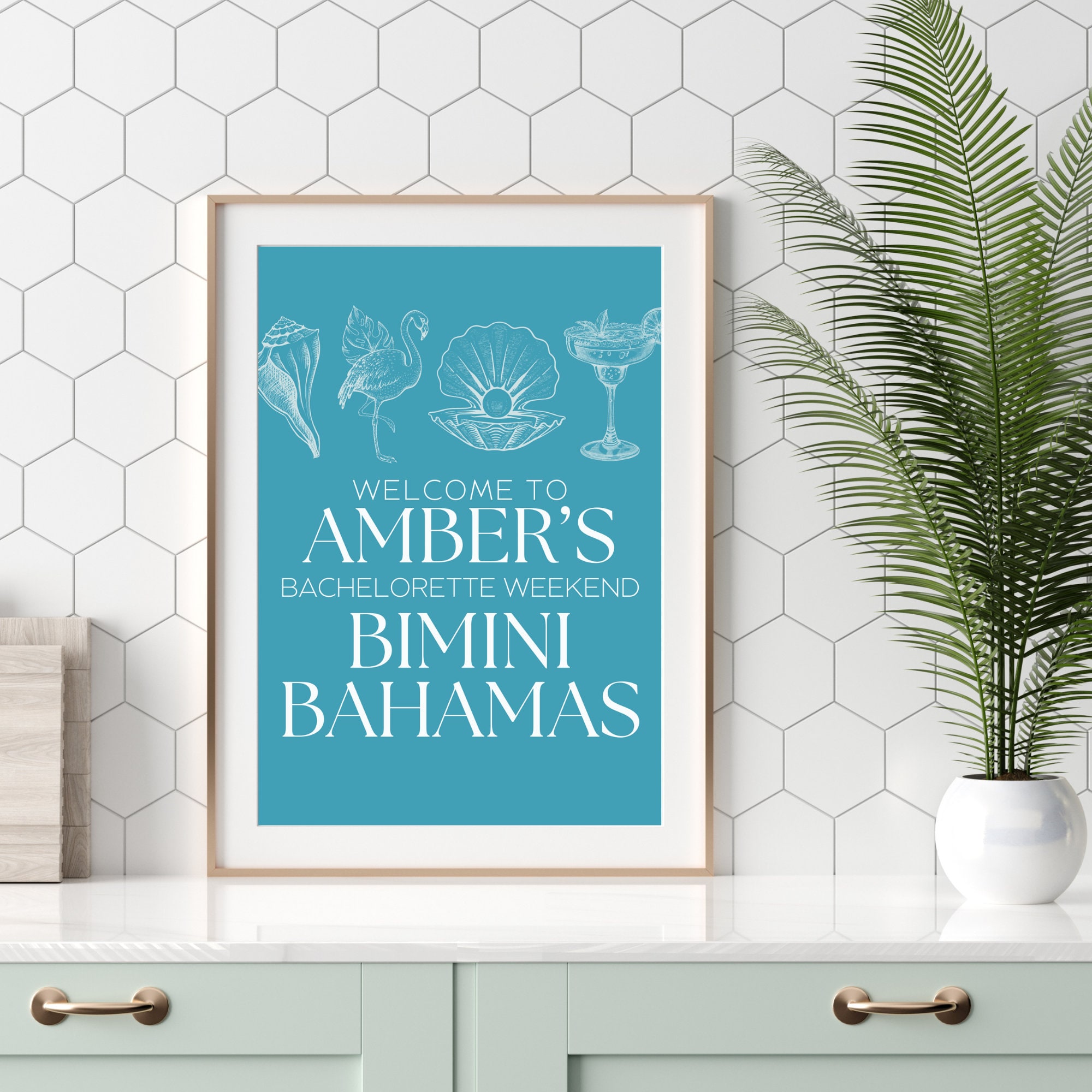 Bimini Bachelorette Welcome Sign Template, Editable Bach Weekend ...