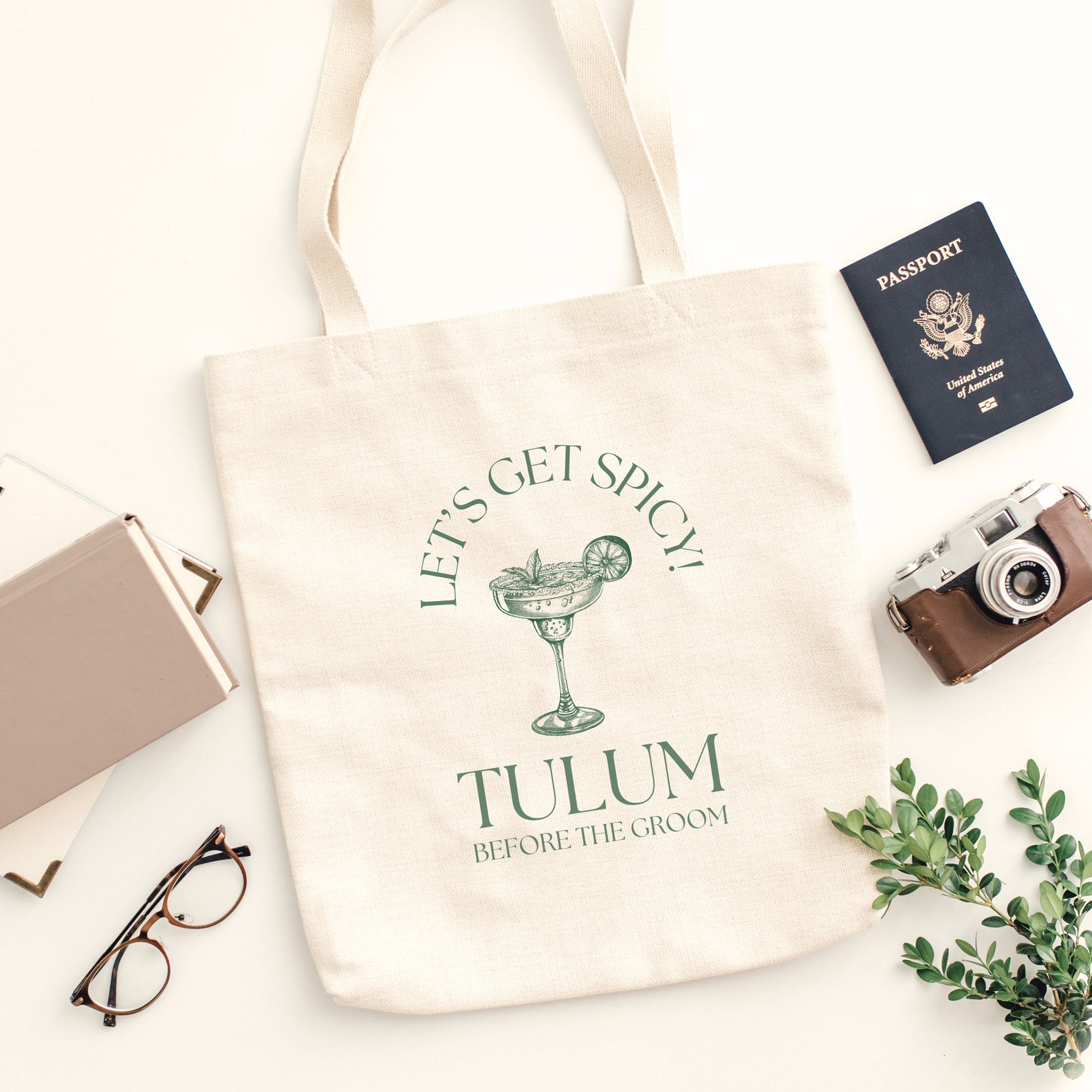 Tulum Bachelorette Tote Bag, Mexico Bachelorette Party Favors, Bride ...