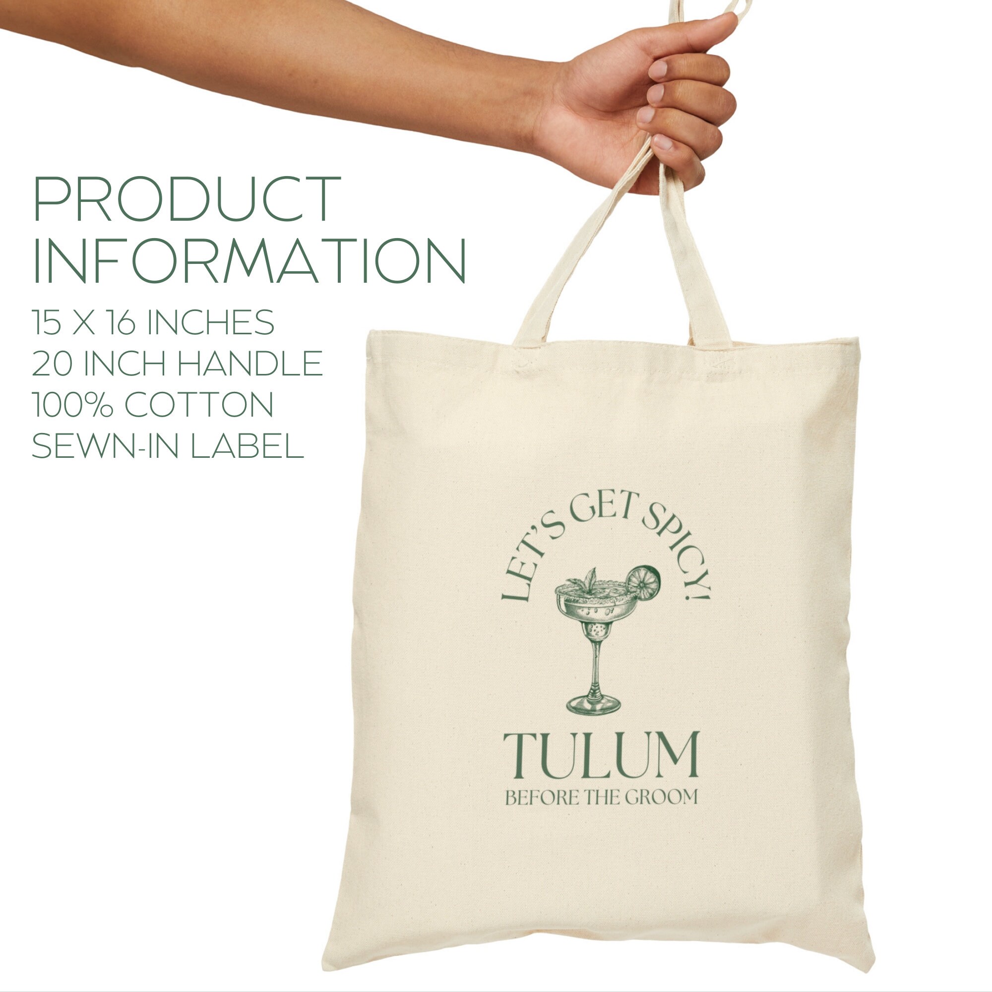 Tulum Bachelorette Tote Bag, Mexico Bachelorette Party Favors, Bride ...