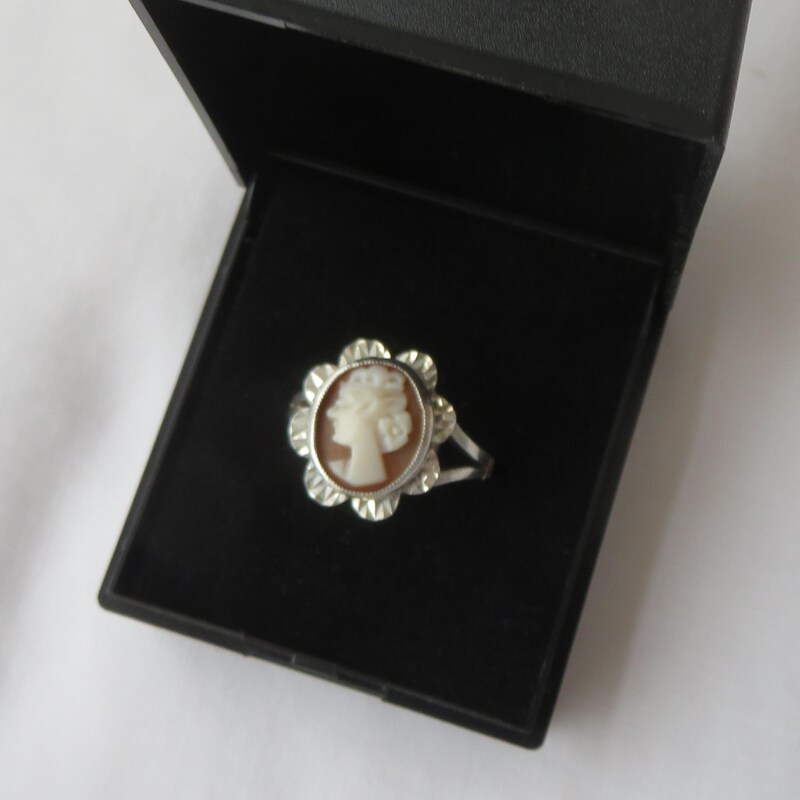 Carved Shell Ring - Etsy
