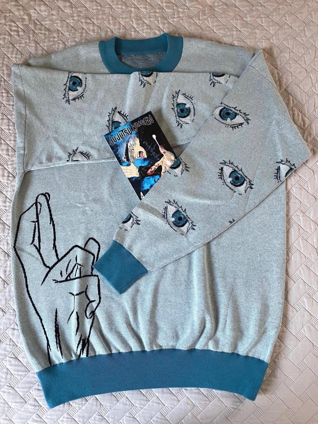 Satoru Gojo Sweater, Anime Merch, Manga Merch, Jujutsu Kaisen, Anime ...