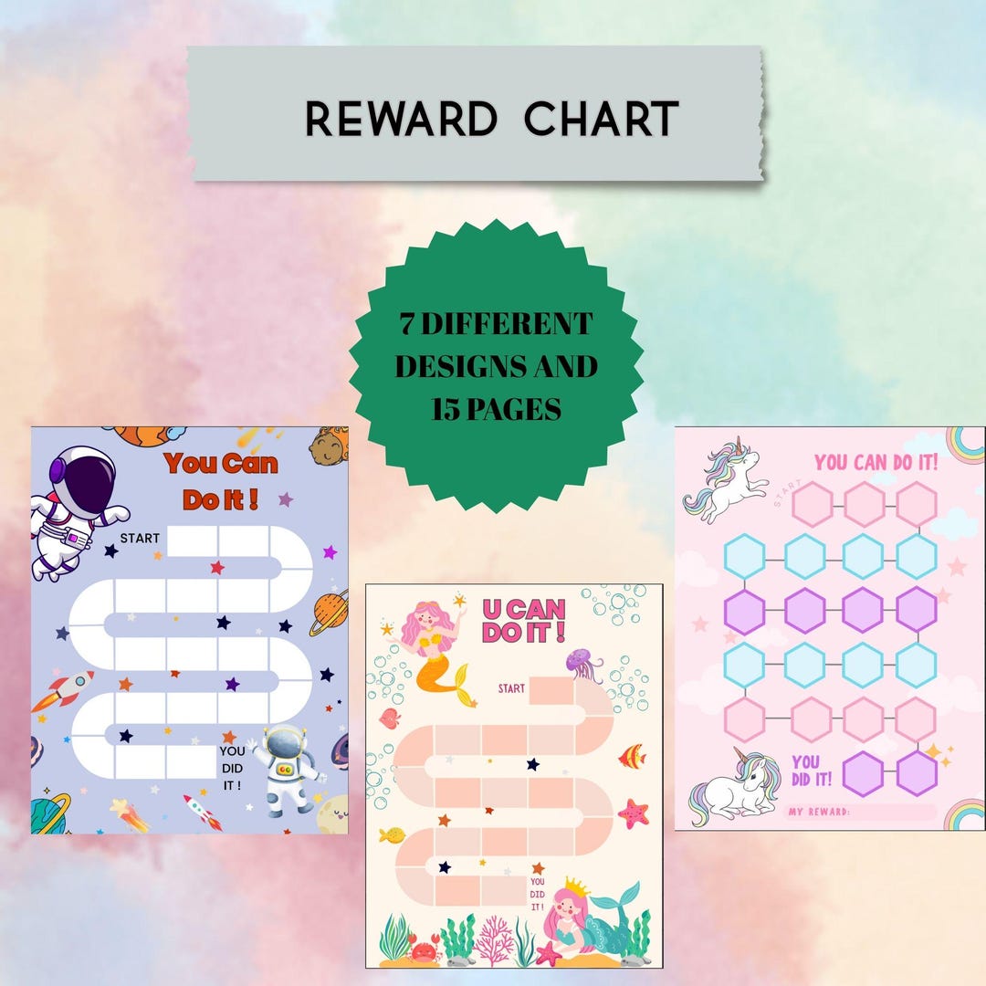 Printable Kids Reward Chart - Cute Behavior Chart for Toddlers and ...