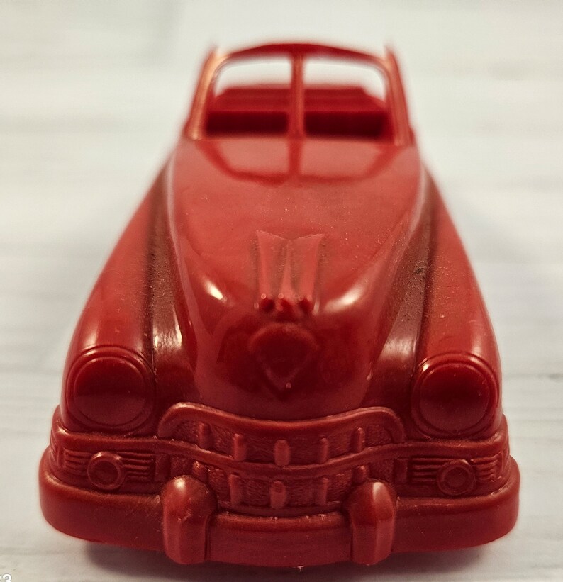 Vintage Lapin Auto Cadillac Red Plastic Car With White Plastic Wheels ...