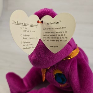 Retired Vintage TY Beanie Baby, Ty Beanie Babies, Signature Bear 1999 ...