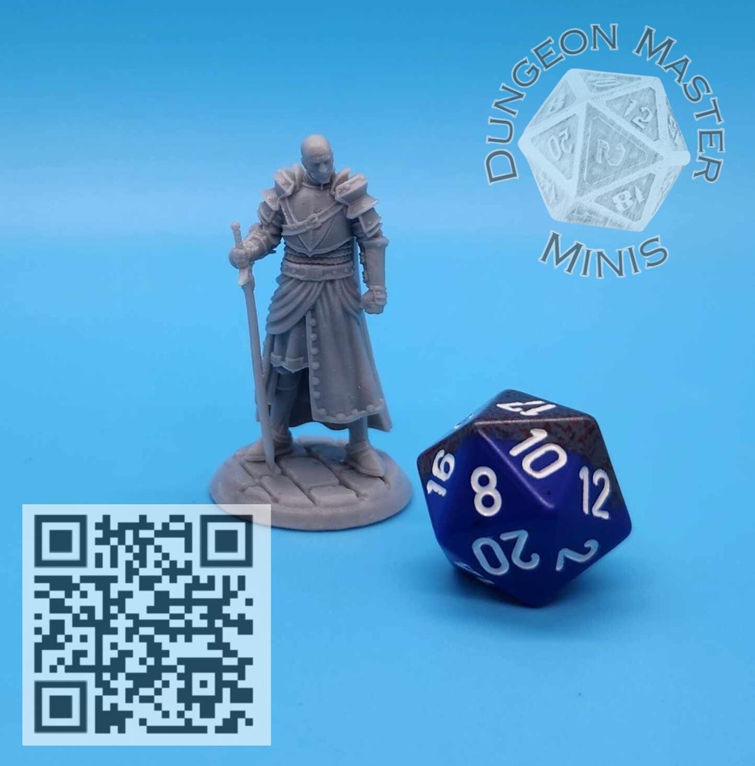Knight Lord Flesh of Gods 3D Printed Minis Hyperfine Resin Dnd Minis ...