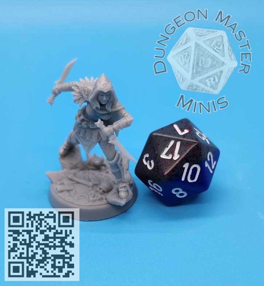 Triel Beltaulur Elf Rogue Assassin Cripta Studios 3D Printed Minis ...