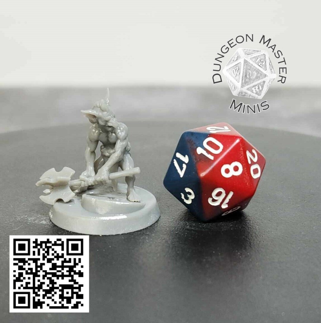 Goblin Barbarian Cripta Studios 3D Printed Minis Tough Resin TTRPG Dnd ...