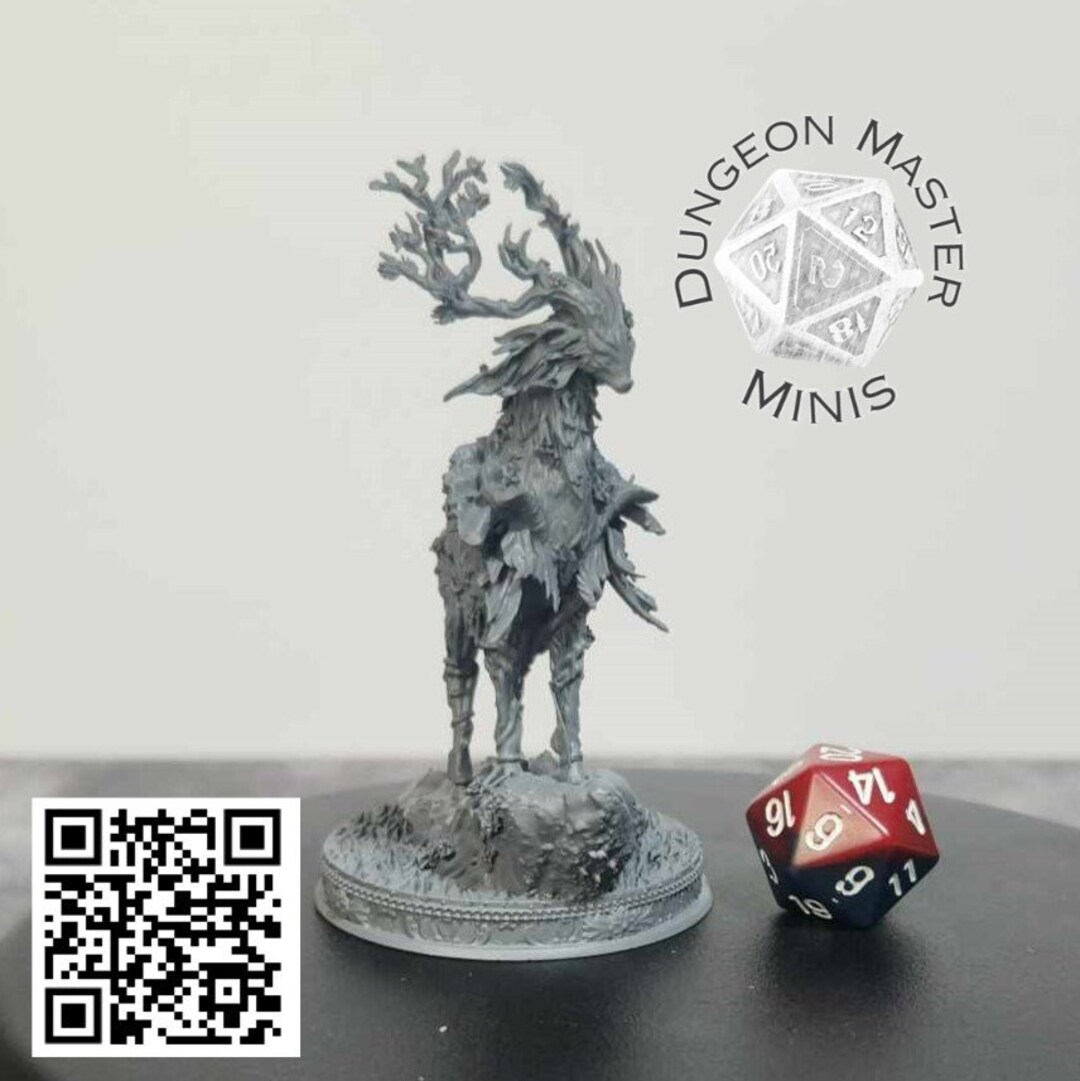 Gentle Forest Spirit Gwynevel DM Stash 3D Printed Minis Tough Resin Dnd ...
