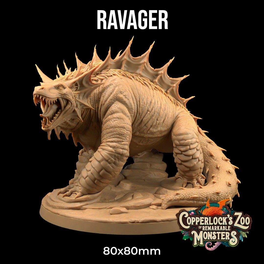 Ravager Dragon Trappers Lodge 3D Printed Minis Hyperfine Resin Dnd ...
