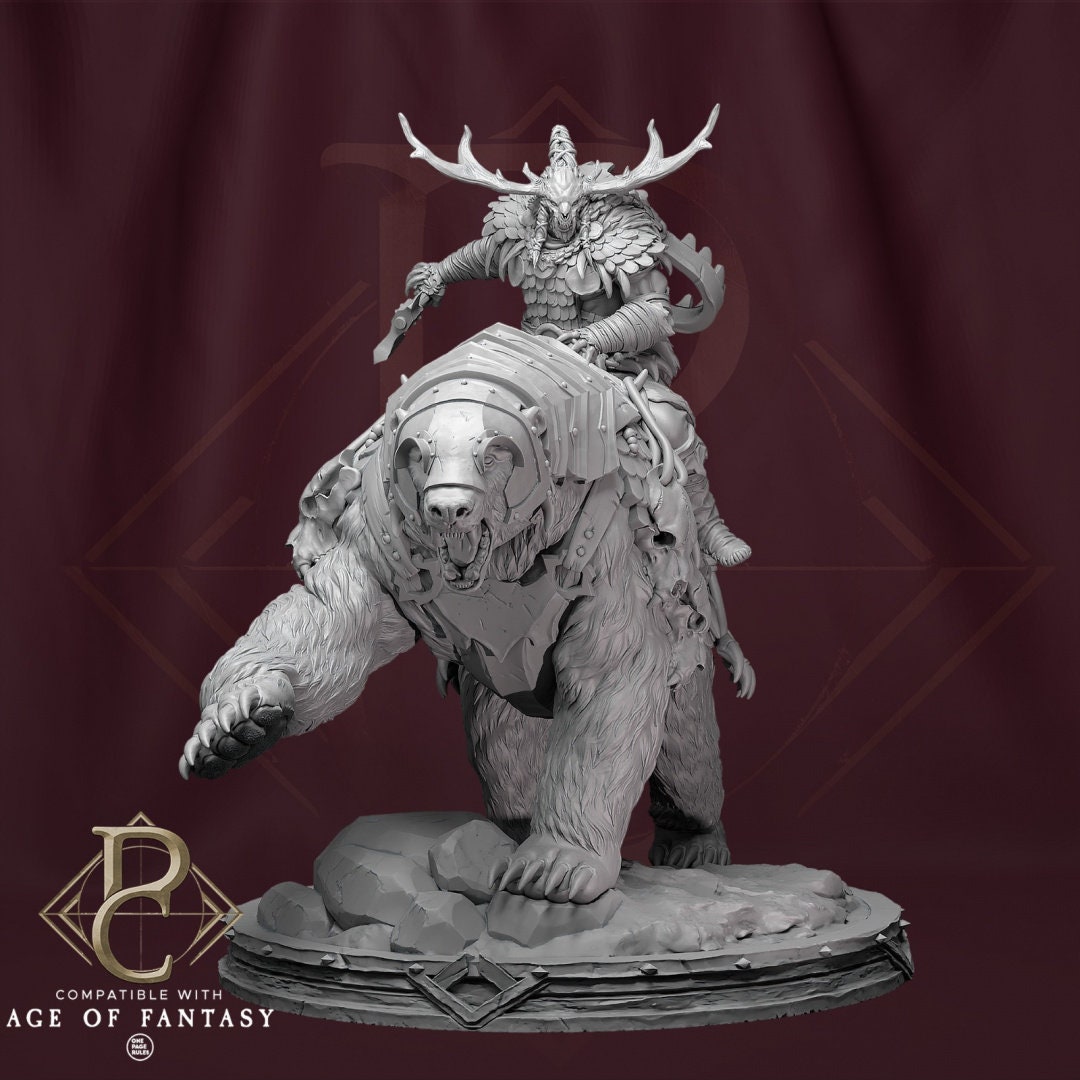 Worfar and the Bear Parasite Collectibles 3D Printed Minis Hyperfine ...