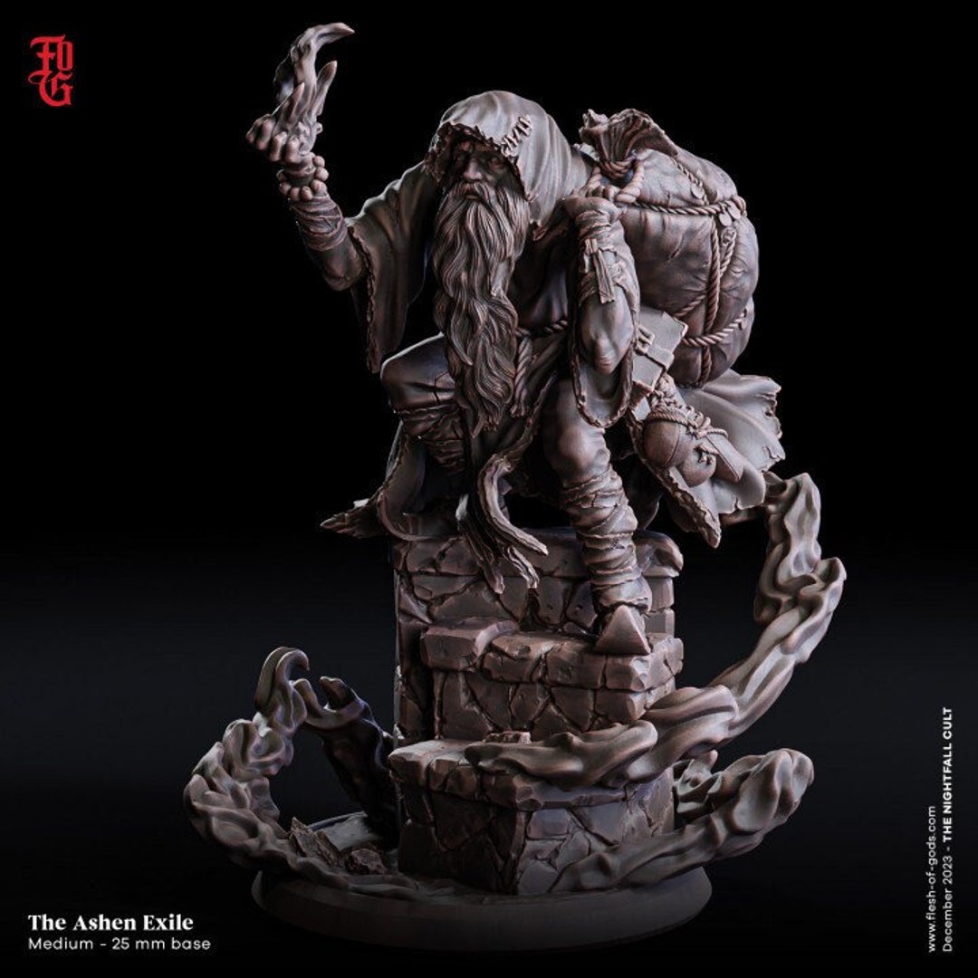 Christmas Special the Ashen Exile Flesh of Gods 3D Printed Minis ...
