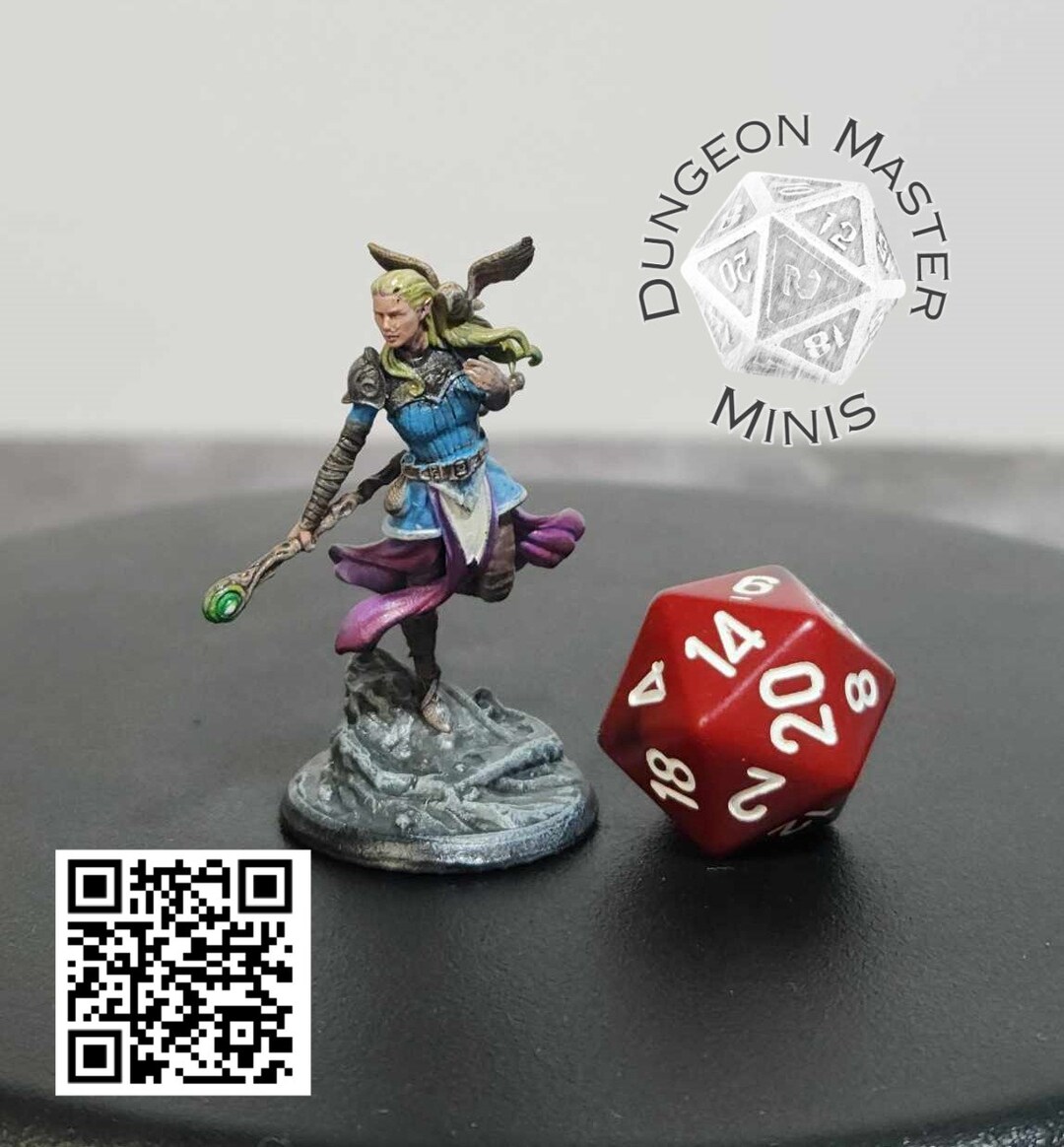 Aurael, Elf Astral Cleric Flesh of Gods 3D Printed Minis Hyperfine ...