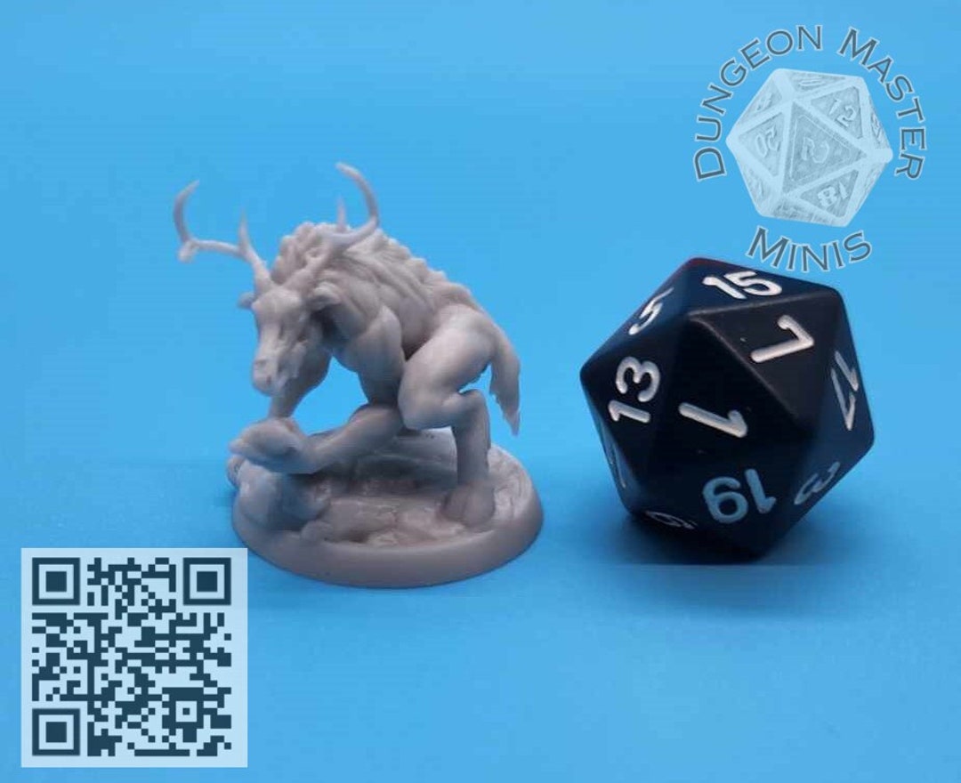 Wendigo Beast Miniatures 3D Printed Minis Tough Resin TTRPG Dnd Minis ...