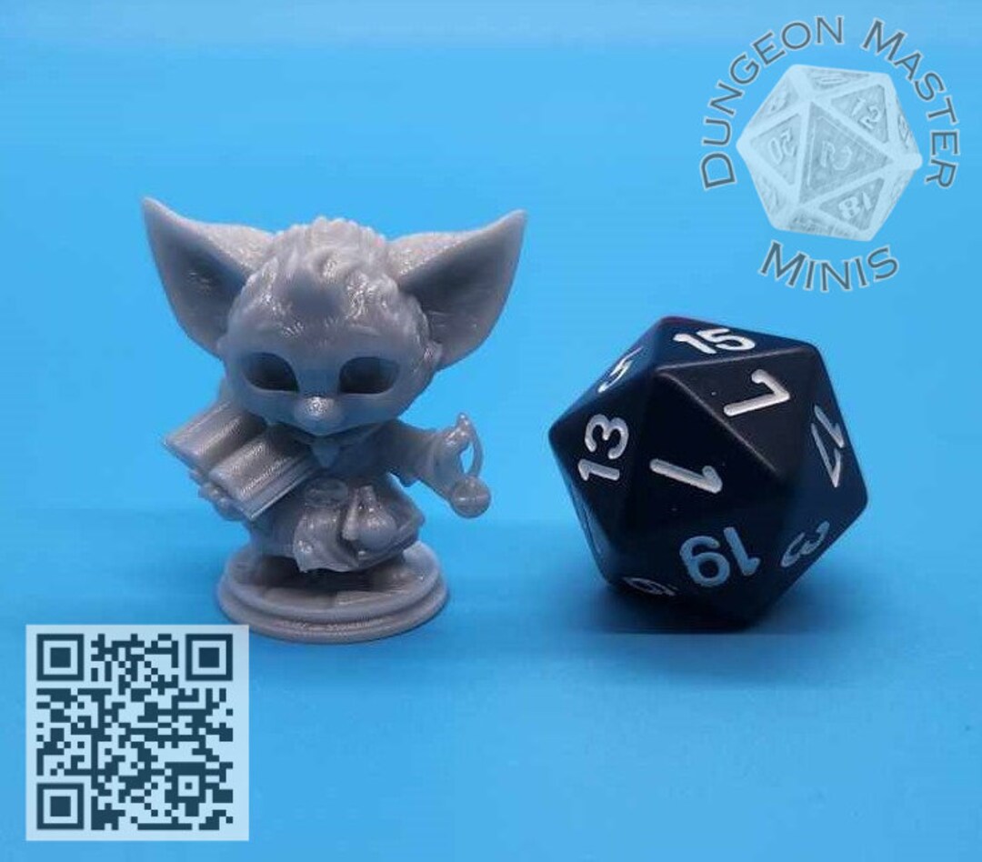 Kit the Fox Cleric Fatesend 3D Printed Minis Hyperfine Resin Dnd Minis ...