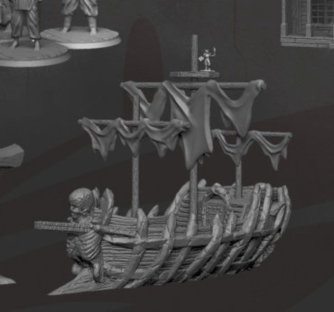 Undead Ship Dark Realms 3D Printed Prop or Terrain Set Tough Resin ...