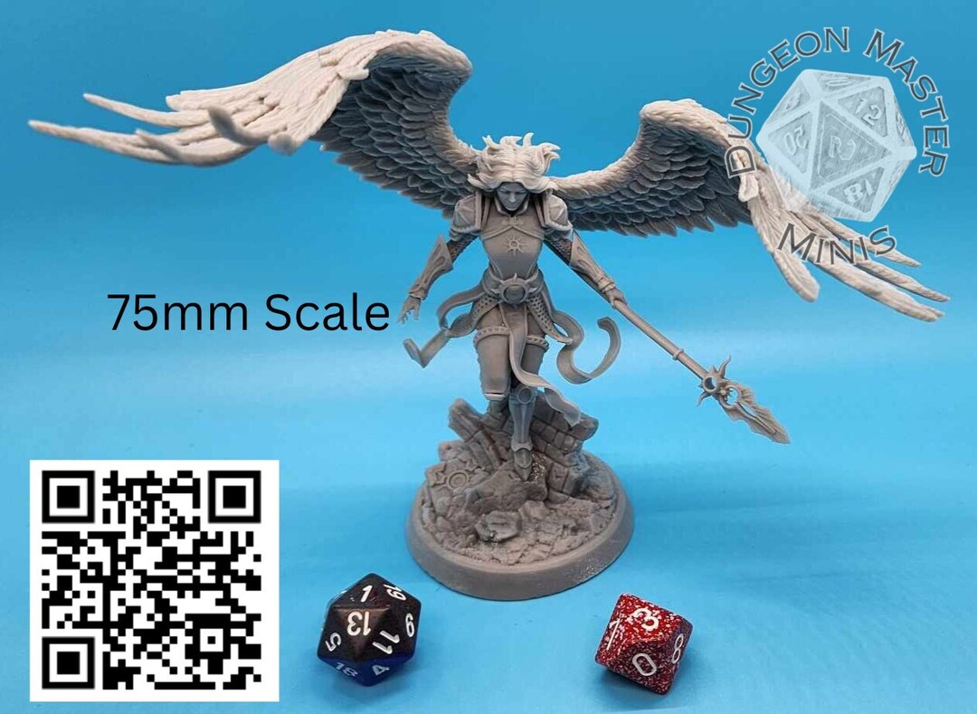 Dianna the Lightbringer Aasimar Paladin Cripta Studios 3D Printed Minis ...