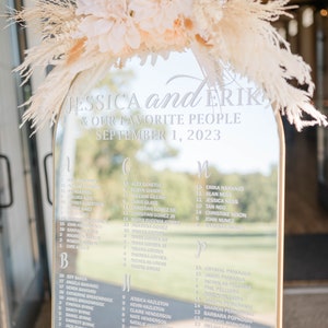 Floor Standing Mirror Seating Chart - Etsy