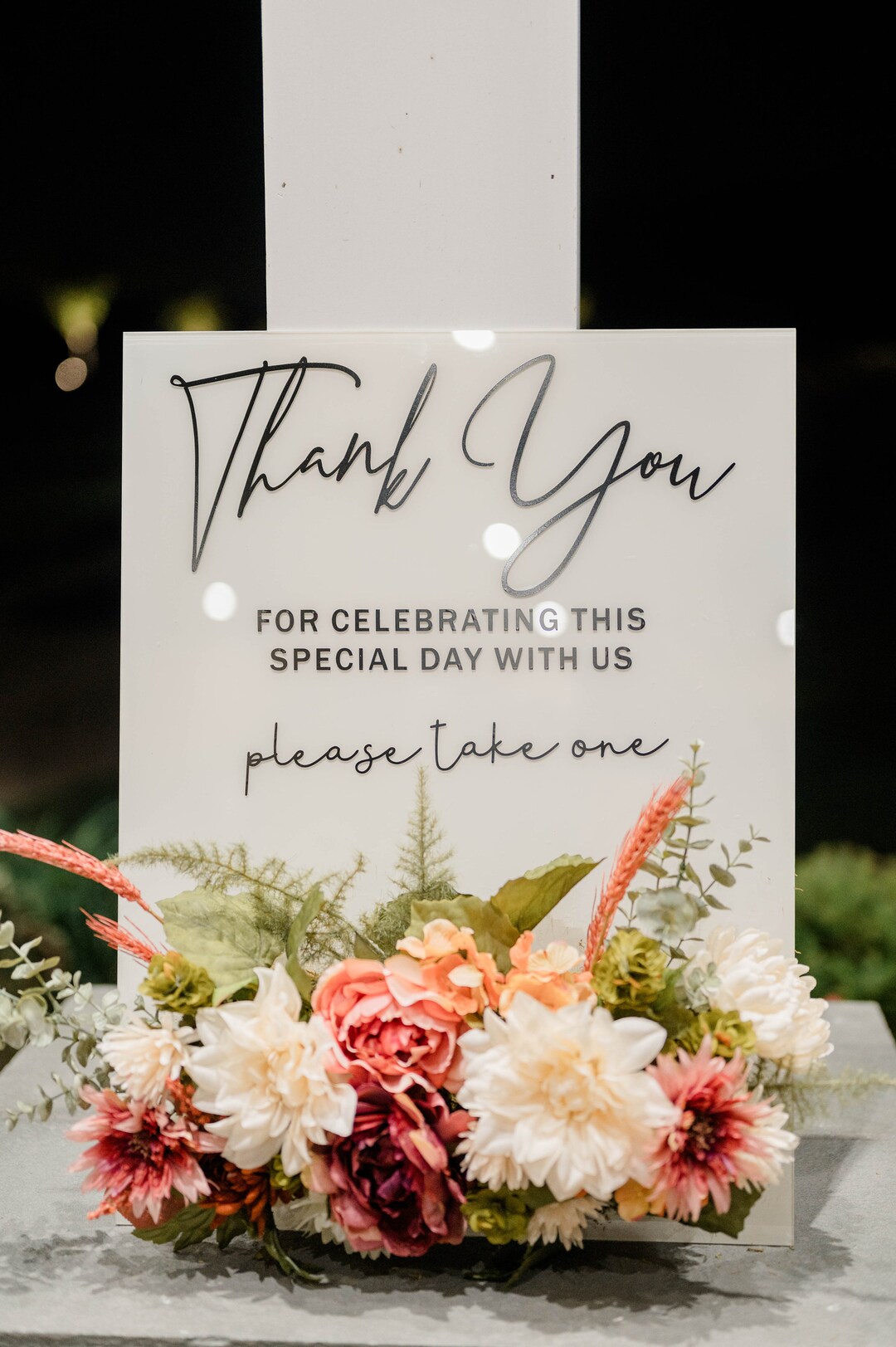 Custom Acrylic Thank You Sign 18x24 - Etsy