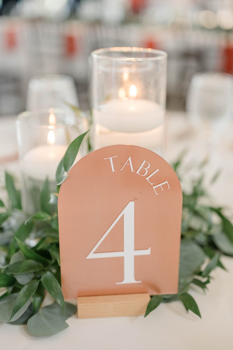 Custom Acrylic Table Number Signs 1-10 - Etsy Australia