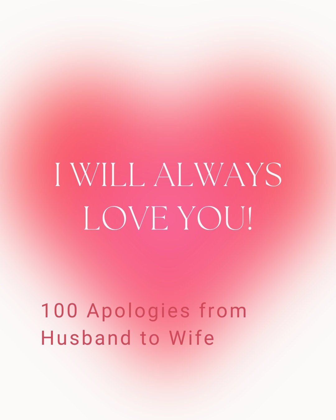 100 Loving Apologies to Wife From Husband - Etsy