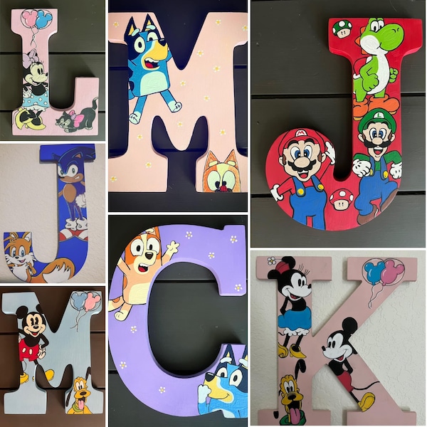 Character Letters - Etsy