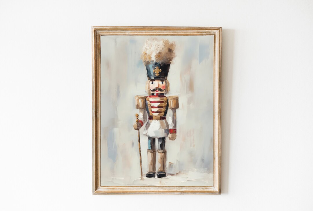 The Nutcracker Christmas Print, Rustic Holiday Classical Nutcracker ...