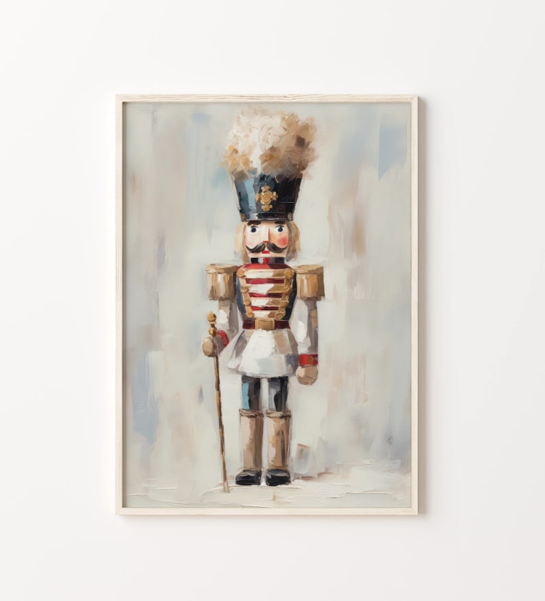 The Nutcracker Christmas Print, Rustic Holiday Classical Nutcracker ...