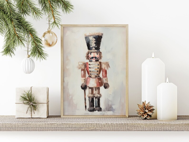 The Nutcracker Christmas Print, Rustic Holiday Classical Nutcracker ...