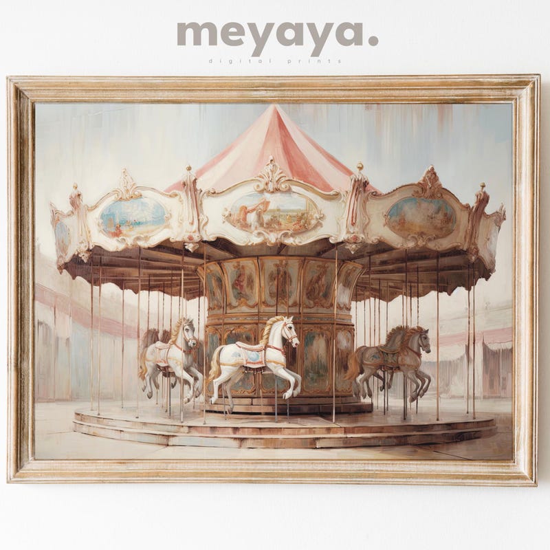 Carousel Print - Etsy