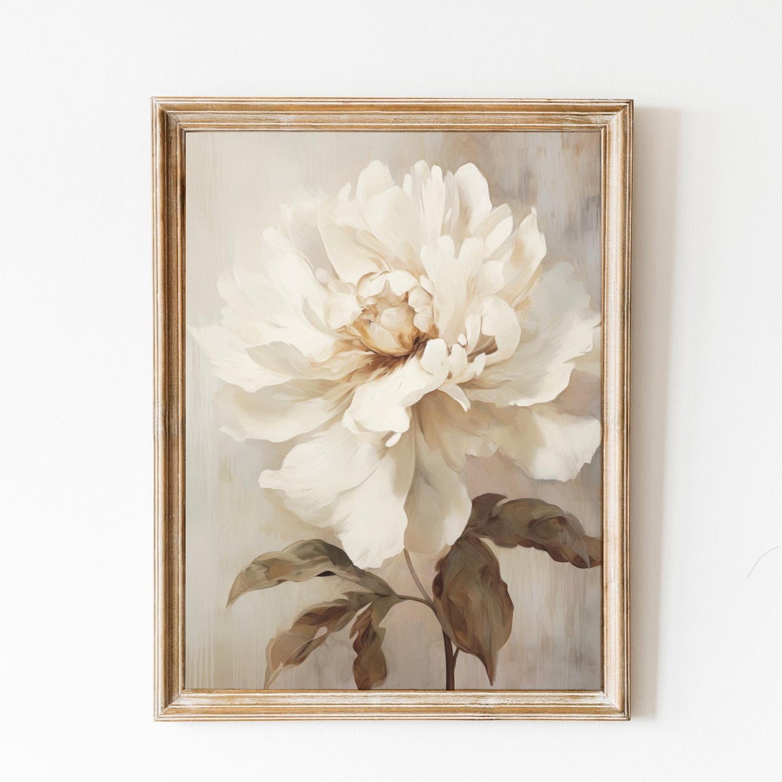 Muted Flower PRINTABLE Art, Vintage Flower Print, Rustic Farmhouse ...