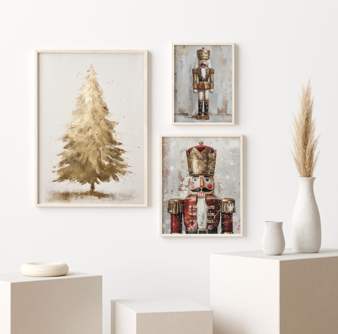 Vintage Nutcracker Christmas Print: Festive Holiday Decor, Nursery Xmas ...