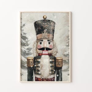Christmas Nutcracker Print, Vintage Christmas Painting, Nutcracker ...