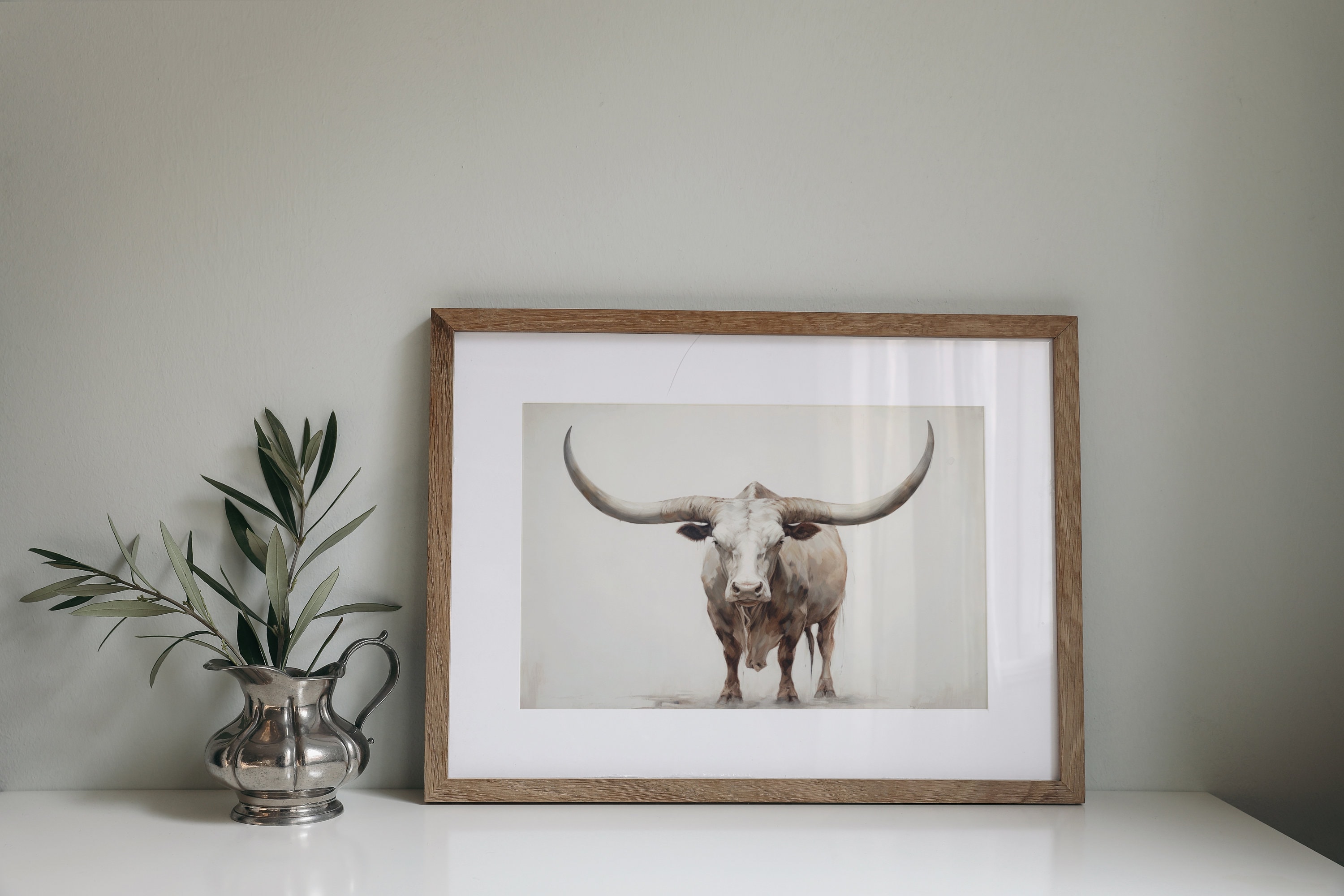 Texas Longhorn Print, Old West Art Print, Vintage Longhorn PRINTABLE ...