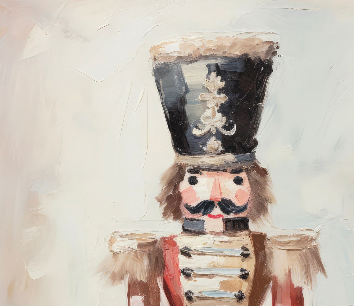 The Nutcracker Christmas Print, Rustic Holiday Classical Nutcracker ...