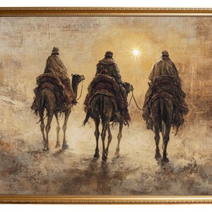 Three Wise Men Print: Nativity Scene, Star of Bethlehem (digital ...