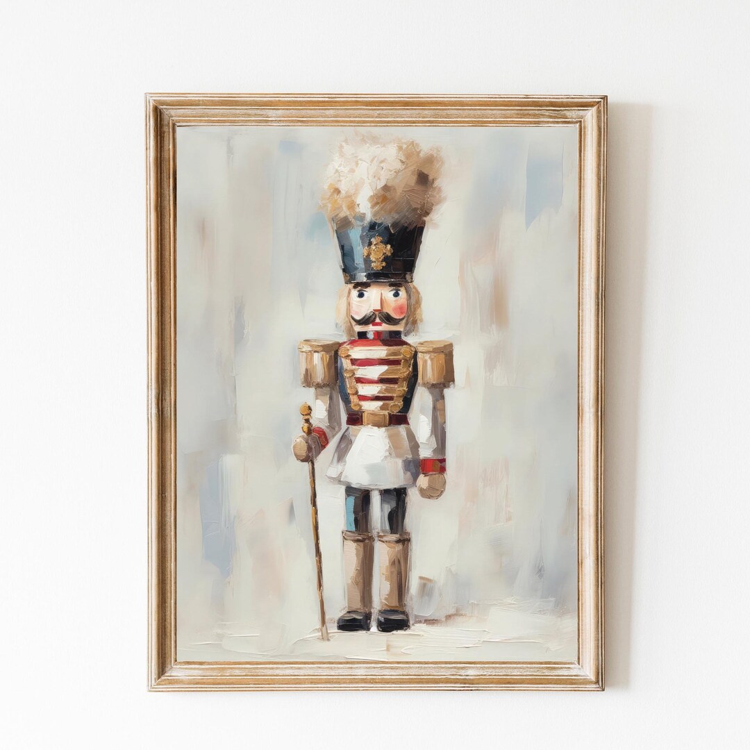 The Nutcracker Christmas Print, Rustic Holiday Classical Nutcracker ...