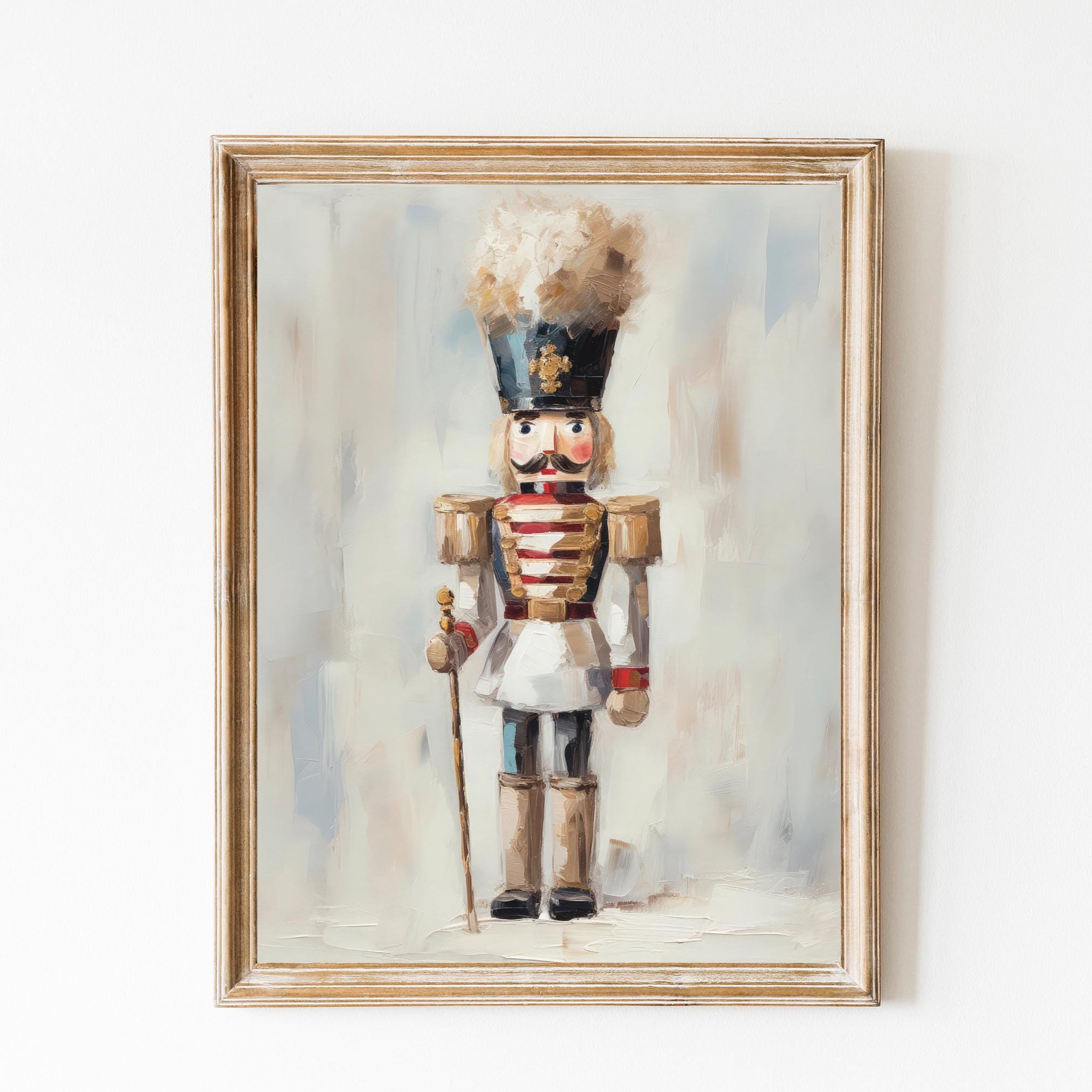 The Nutcracker Christmas Print, Rustic Holiday Classical Nutcracker ...