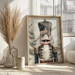 Christmas Nutcracker Print, Vintage Christmas Painting, Nutcracker ...