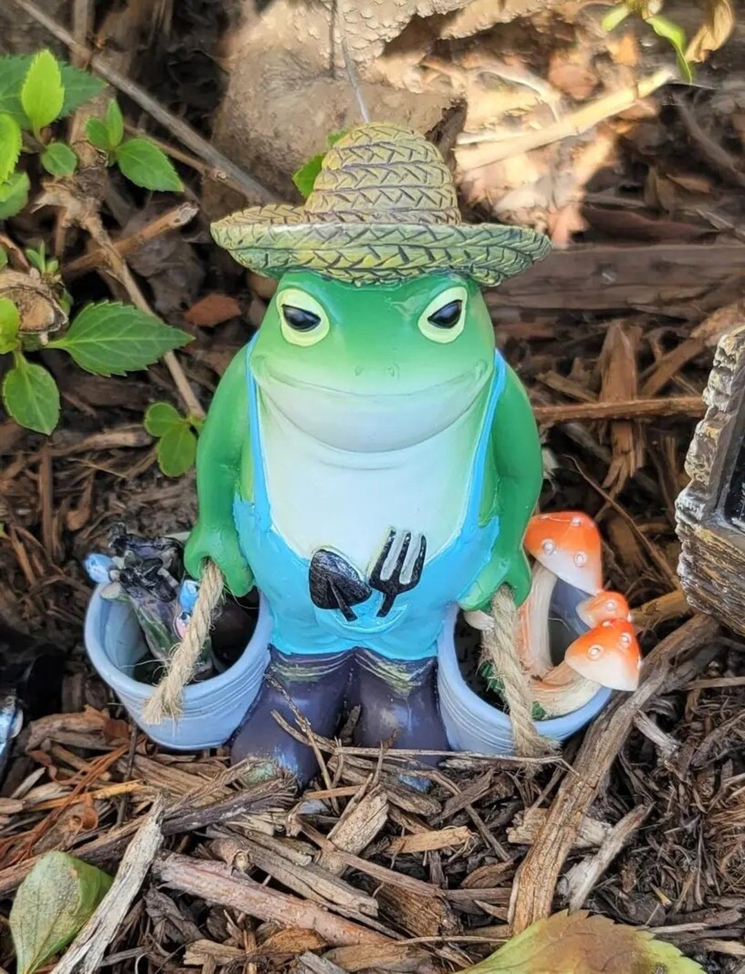Funny Frogs Garden Statue Whimsical Frog Yard Decor - Etsy