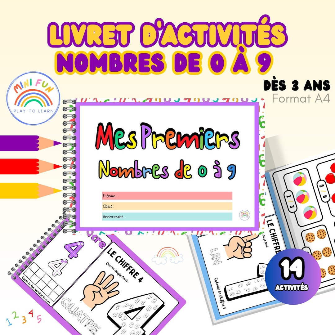 Printable Numbers 0-10 Activity Booklet | PDF for Children Ages 3-5 ...
