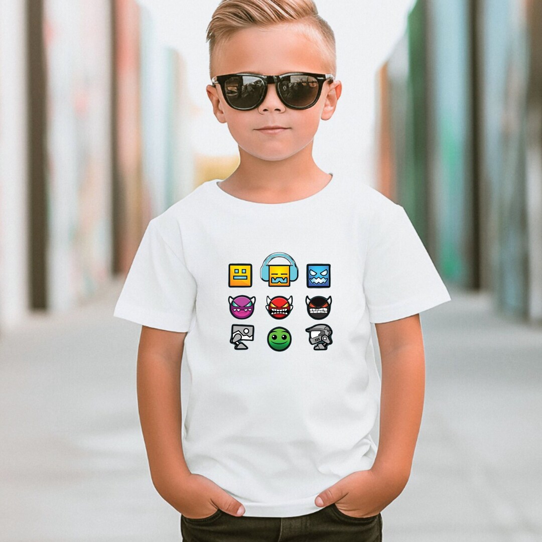 Geometry Dash T-shirt for Kids Geometry Dash Birthday Gift for Kids ...