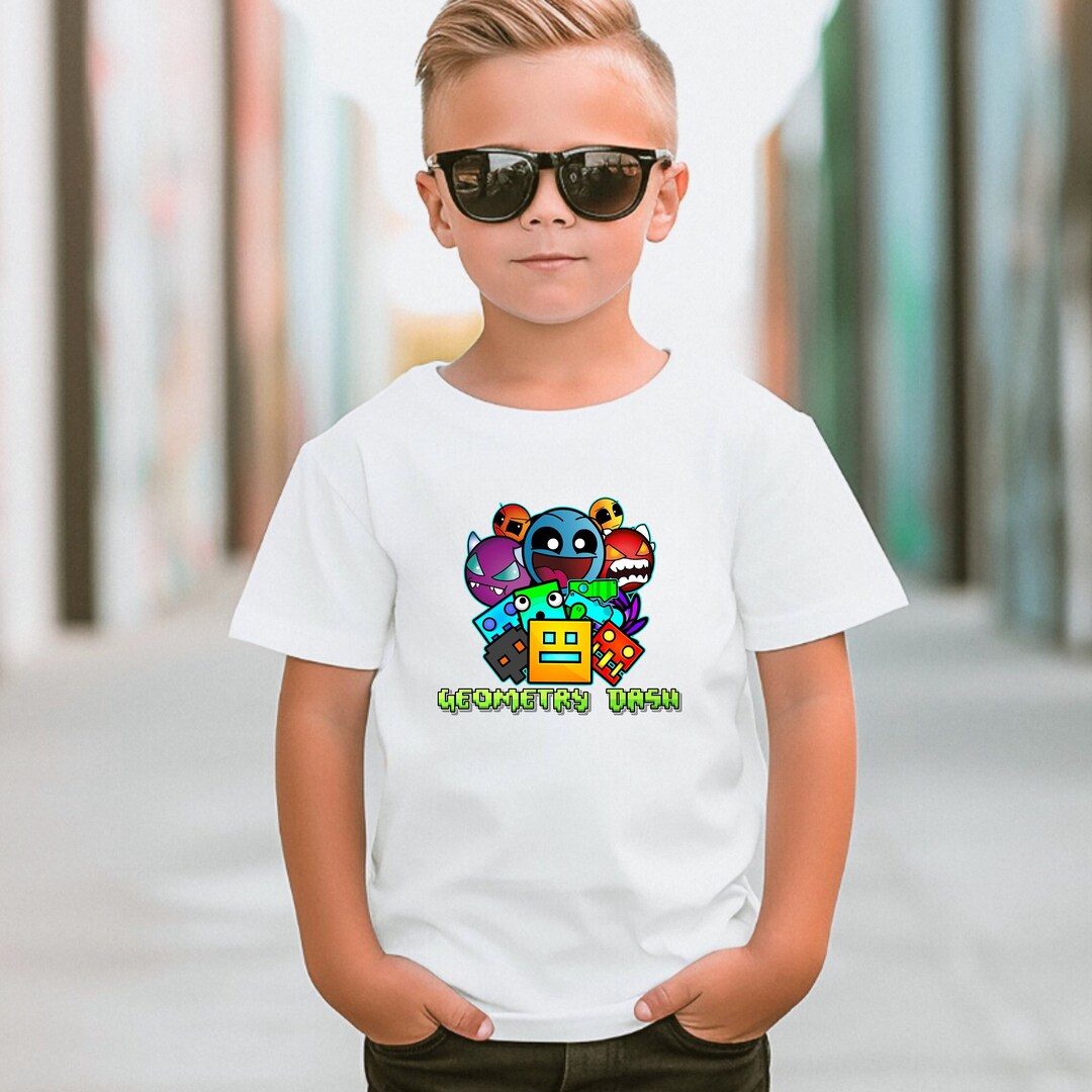 Geometry Dash T-shirt for Kids Geometry Dash Birthday Gift for Kids ...