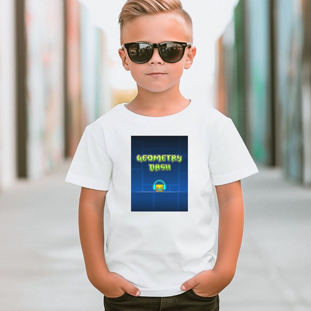 Geometry Dash T-shirt for Kids Geometry Dash Birthday Gift for Kids ...