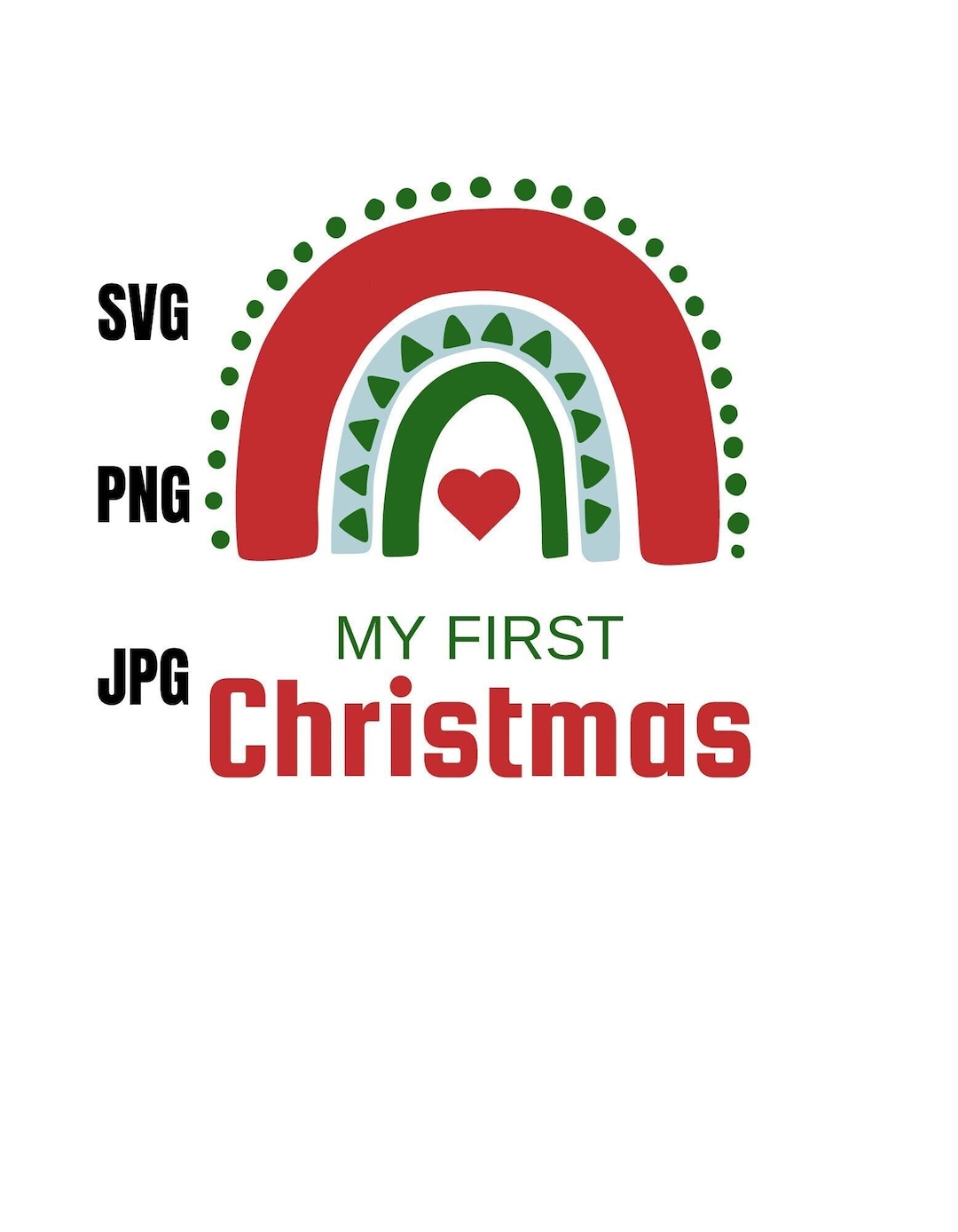 My First Christmas SVG File, 1st Christmas Svg, Babies First Svg ...