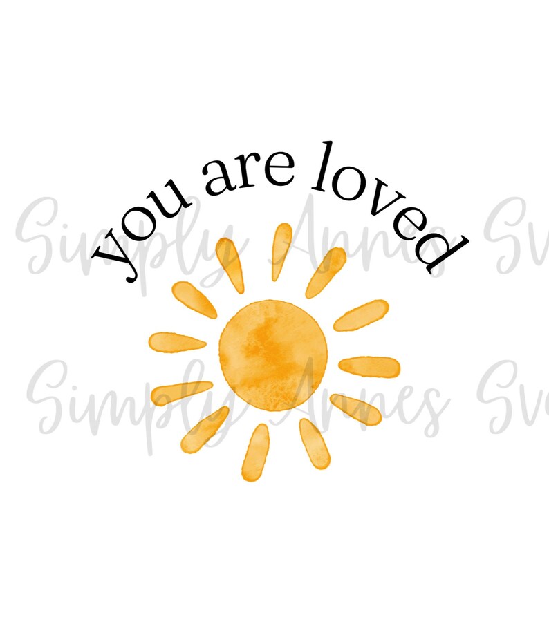 Eres amado Svg, sol clipart svg, sol Word Vector, Inspirational Svg ...