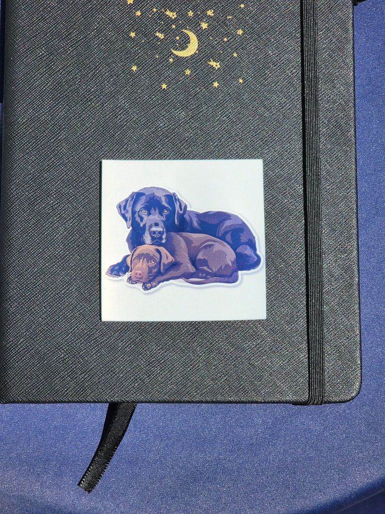 Labrador Dogs Cuddling Sticker - Etsy