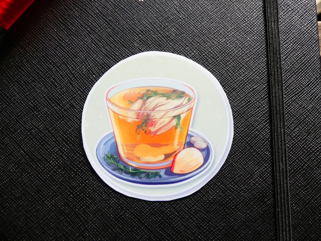 Chicken Bone Broth in a Cup Sticker - Etsy