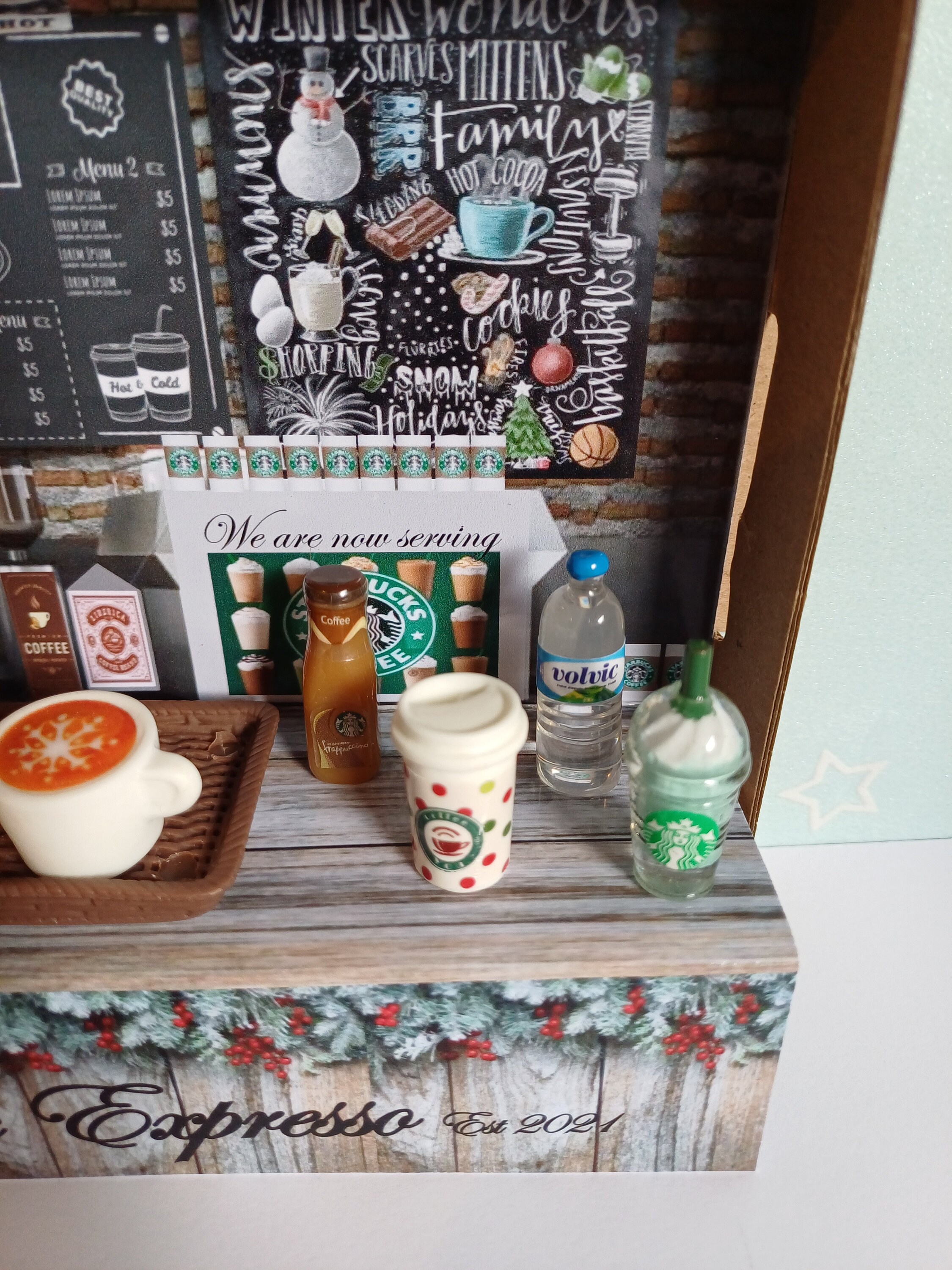 Elf Props Mini Polar Expresso Coffee Shop - Etsy