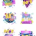90s Set Bundle PNG Retro Icons Print for Shirt Style Sticker Picture ...